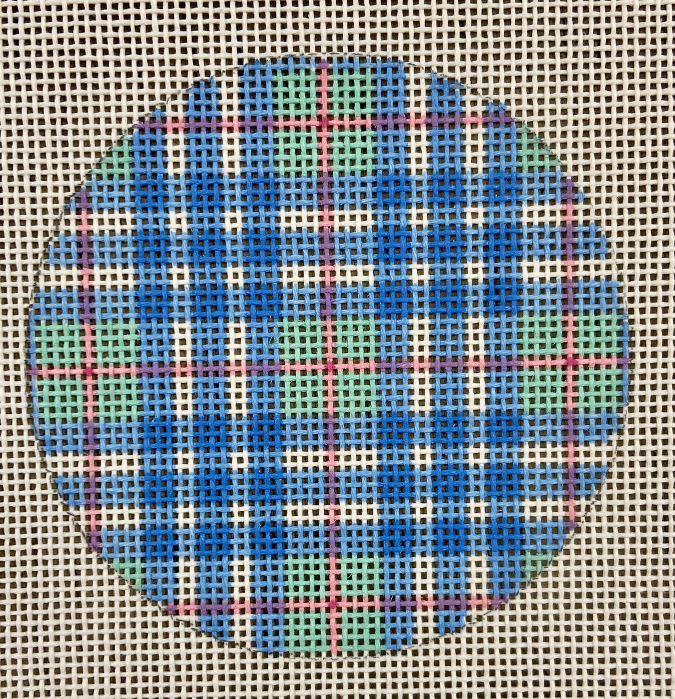 Bright Disk Letter - Madras Plaid — The Black Sheep